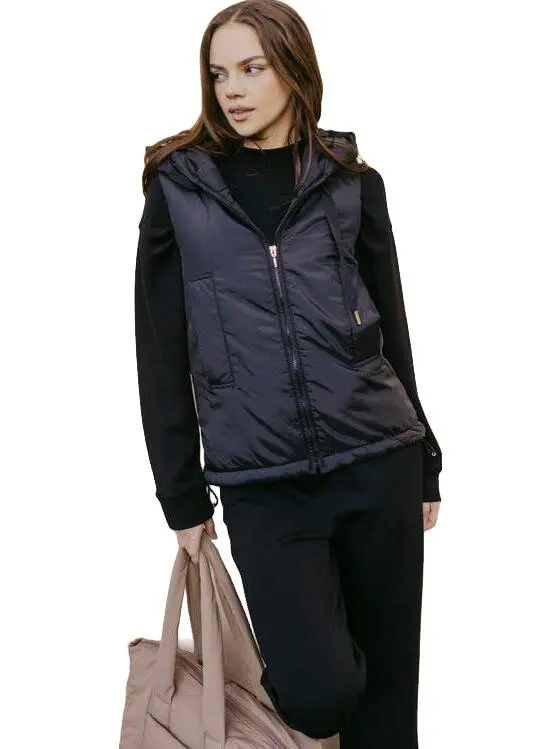 HONORS The Hooded Vest - Black