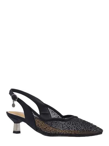J. Reneé Aleksa Pointed Toe Slingback Pumps - Black