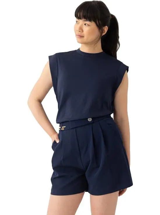 HONORS The High-waisted Short - Navy