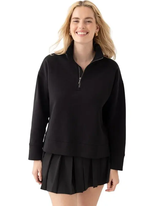 HONORS The Half-zip Pullover - Black