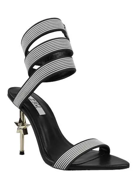 ZIGI Player Ankle Strap Sandal - Black