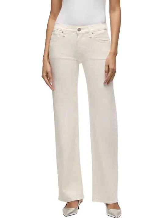 Hudson Jeans Kelli Low-rise Straight Jean - Ecru