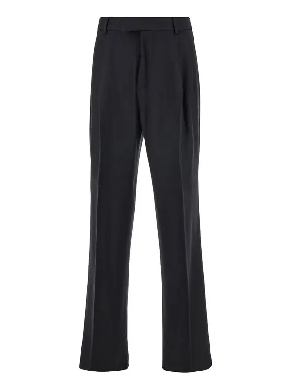 Amiri Pants With Belt Loops And Front Pences - Black