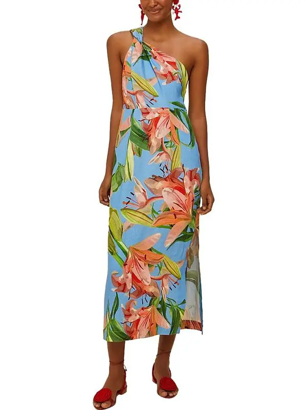 Farm Rio Printed Midi Dress - Lily Bloom