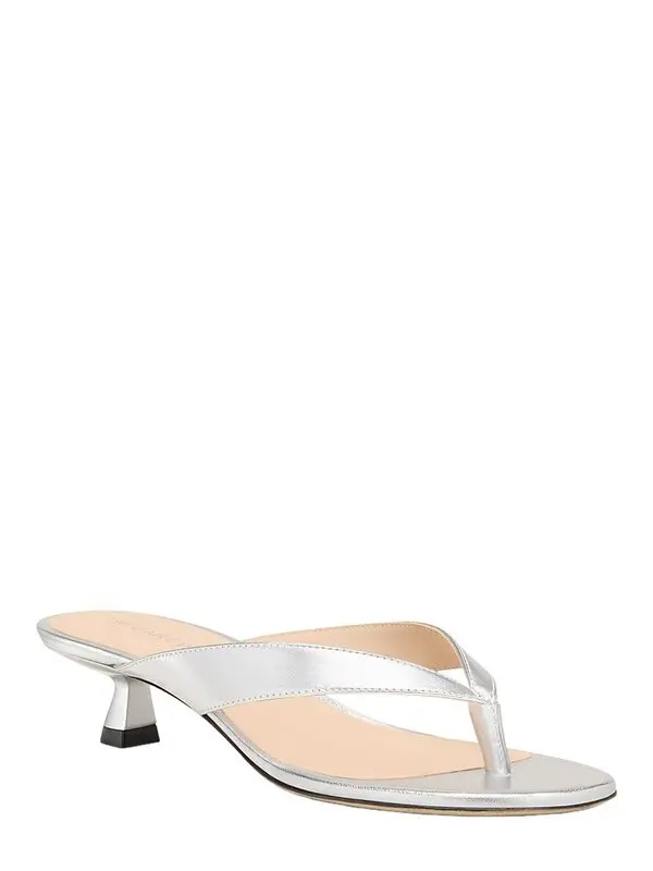 STUART WEITZMAN Rio Sleek Sandals - Silver