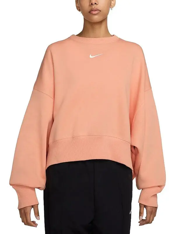 Nike Logo Oversized Sweatshirt - Apricot Algate/sail