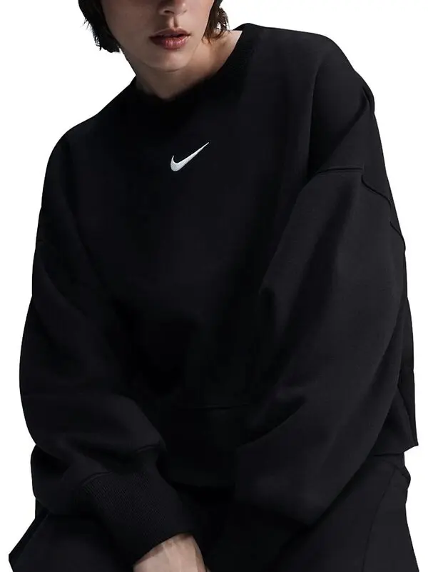 Nike Logo Oversized Sweatshirt - Black/sail