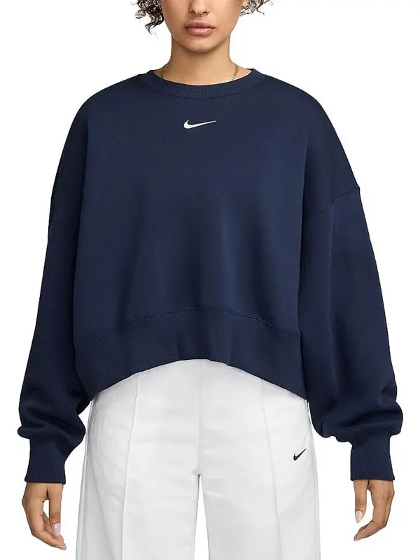 Nike Logo Oversized Sweatshirt - Navy/sail