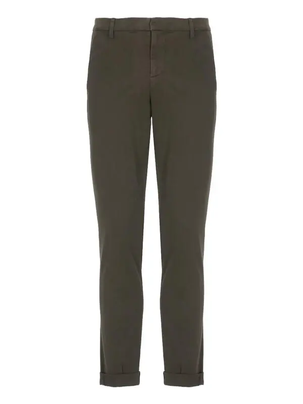 DONDUP Cotton Trousers - Brown