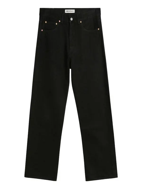 Our Legacy Third Cut Straight Jeans - Black