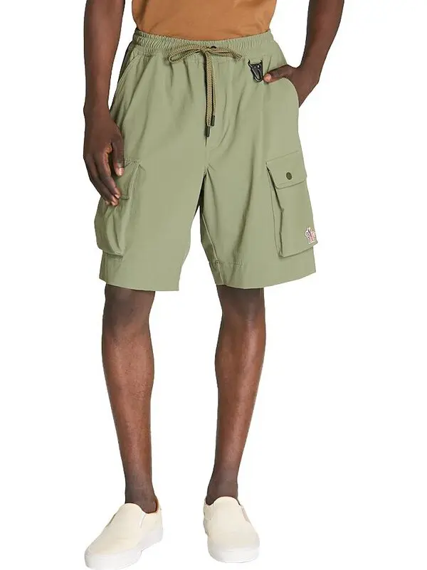 Moncler Drawstring Cargo Shorts - Turquoise