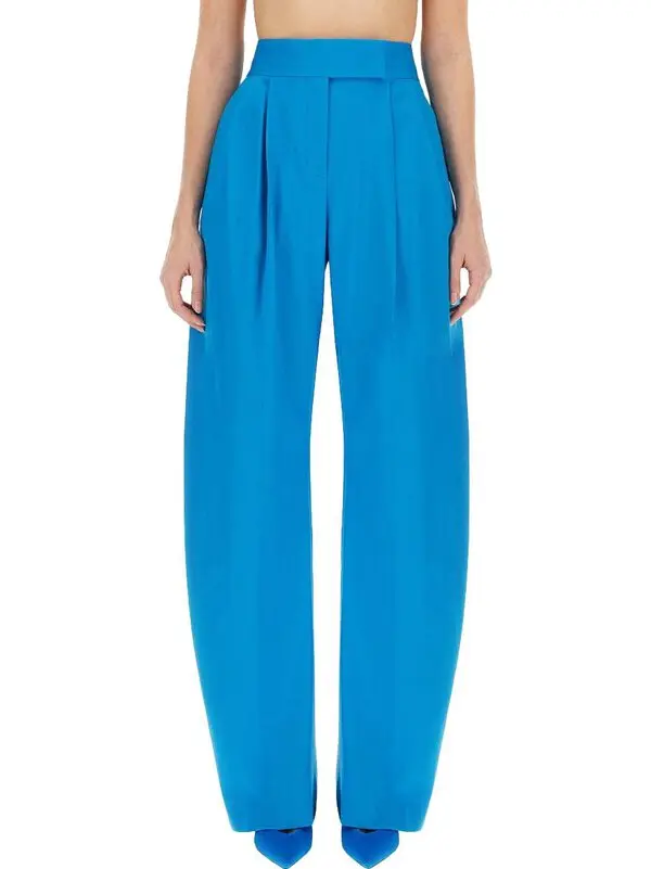 Attico Gary Wide-leg Trousers - Blue