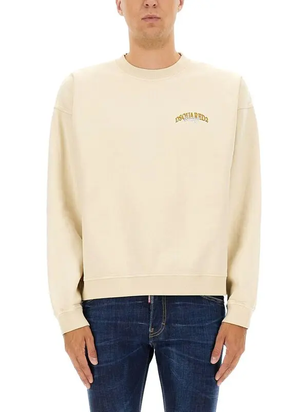 Dsquared2 Sweatshirt With Logo - White