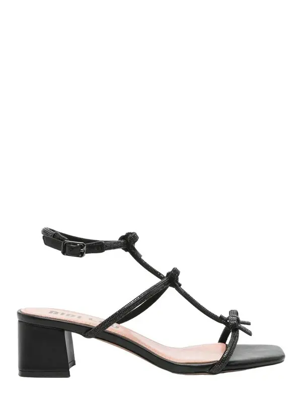 BIBI LOU 55mm Leather Sandals - Black