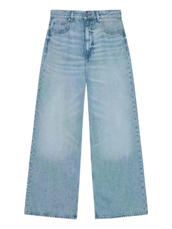 GANNI Whiskering-effect Jeans - Blue