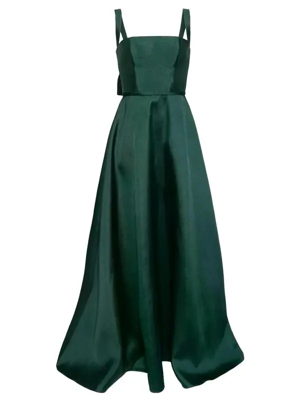 Amsale Square-neck Gown - Green