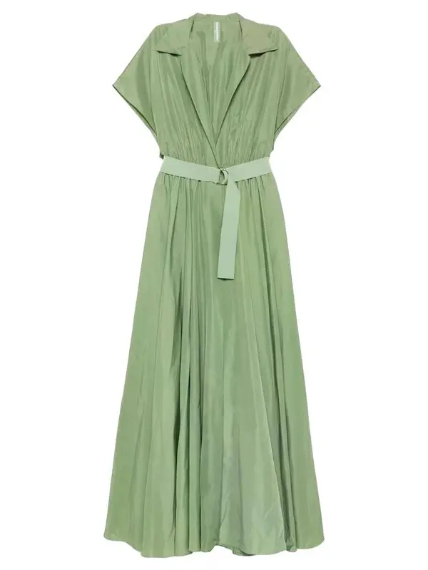 Norma Kamali Belted Dress - Green