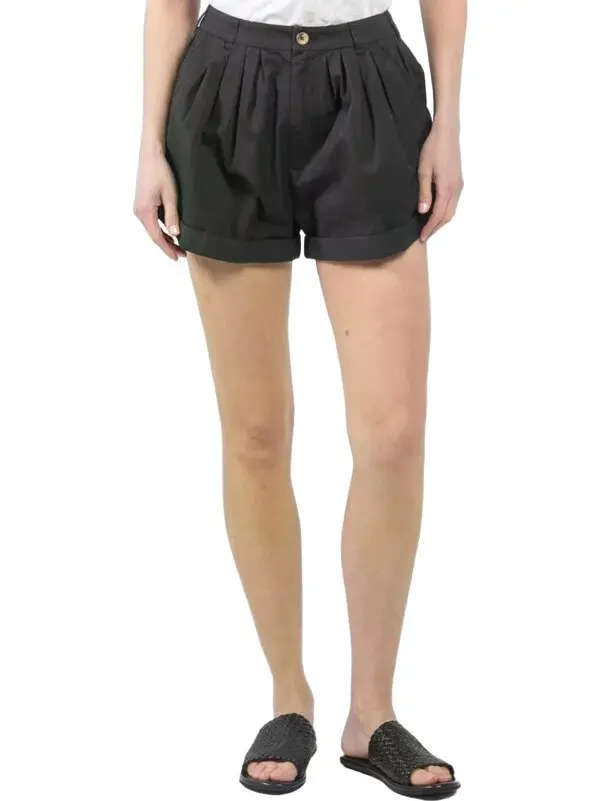 DÔEN Paige Poplin Shorts - Black