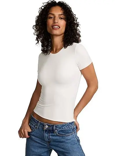 Victoria's Secret Feathersoft™ Innovation Tee - White,ivory