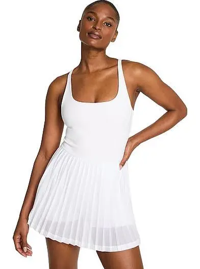 Victoria's Secret Vsx Incredible Coverage™ Mesh Tennis Dress - White,ivory