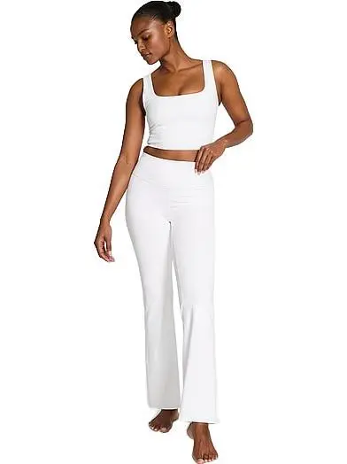 Victoria's Secret Vsx Incredible Coverage™ Flare Leggings - White,ivory