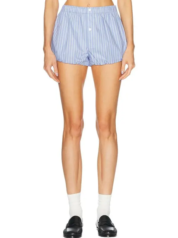 Acne Studios Bubble Short - White & Blue
