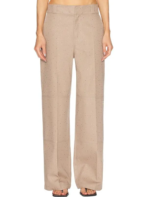 Alexander Wang Mid Rise Workwear Pant - Khaki