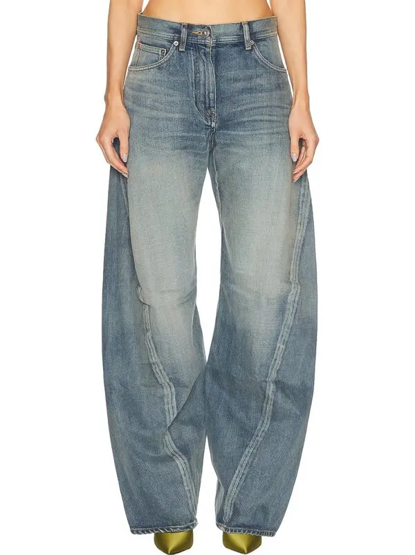 Versace Wide Leg Jeans - Medium Blue