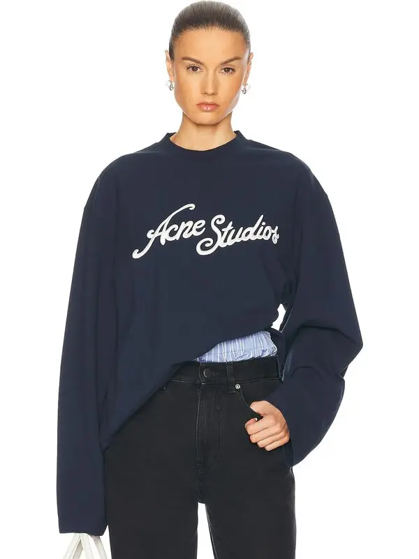 Acne Studios Crew Sweater - Deep Blue