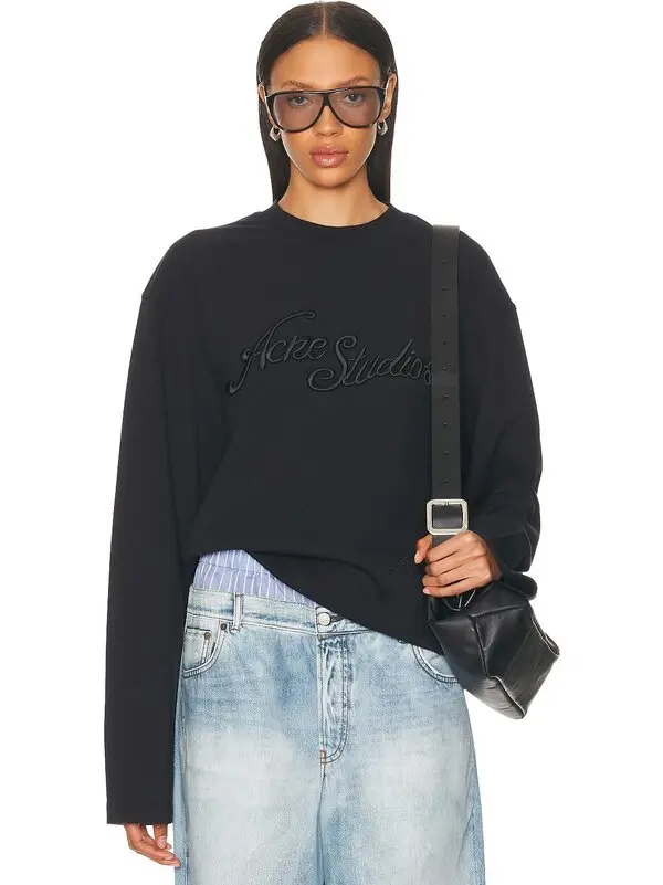 Acne Studios Crew Sweater - Faded Black