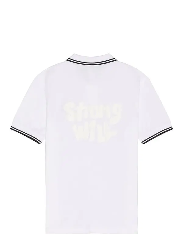 Comme Des Garçons X Fred Perry Strong Will Polo - White