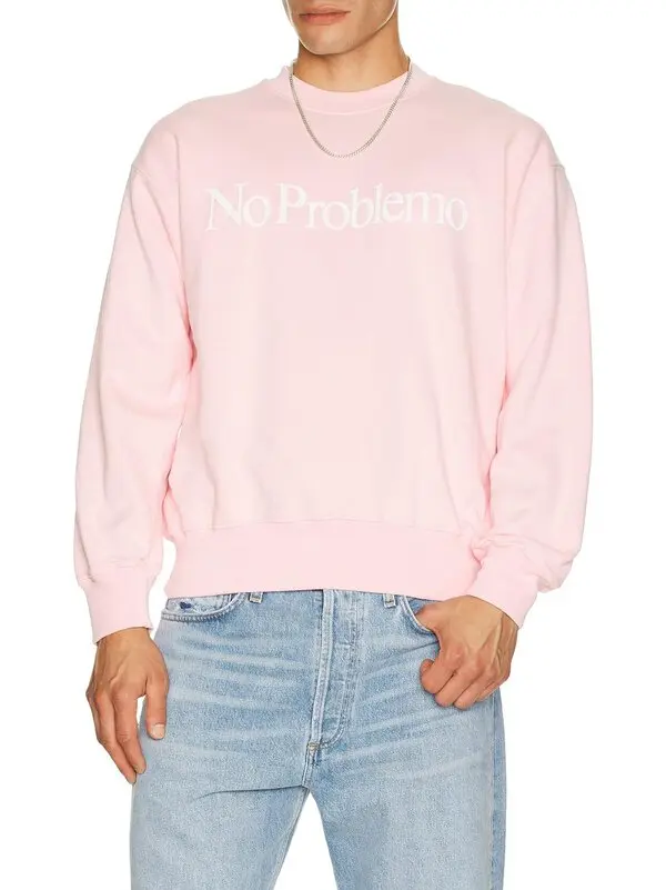 NO PROBLEMO Sweatshirt - Pale Pink