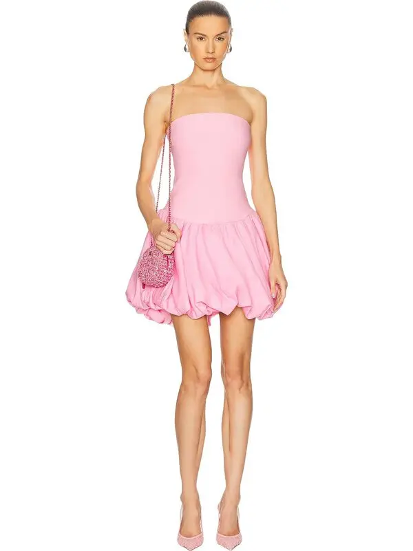 Simkhai Pollie Bubble Mini Dress - Sorbet