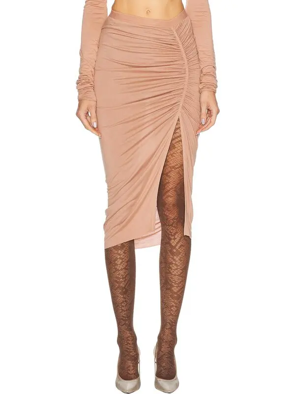 Rick Owens Svita Knee Skirt - Nude