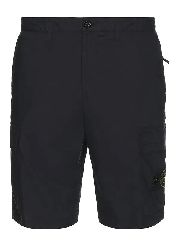 Stone Island Bermuda Cargo Shorts - Navy Blue