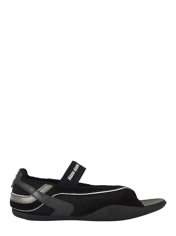 Miu Miu Sneaker Sandal - Nero & Anthracite