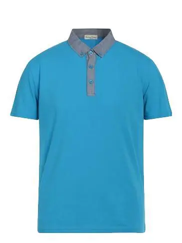 CASHMERE COMPANY Polo Shirt Azure Size Cotton - Blue