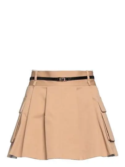 Maje Mini Pleated Skirt - Beige