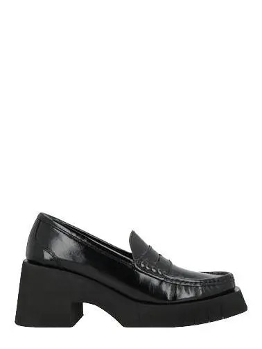 PALOMA BARCELO Leather Penny Loafers - Black