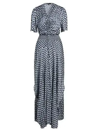 Maje Floral Print Maxi Dress - Navy