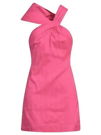Maje Mini One-shoulder Dress - Fuchsia