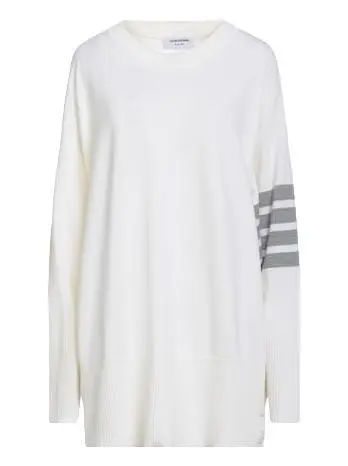 Thom Browne Sweater In Virgin Wool - White
