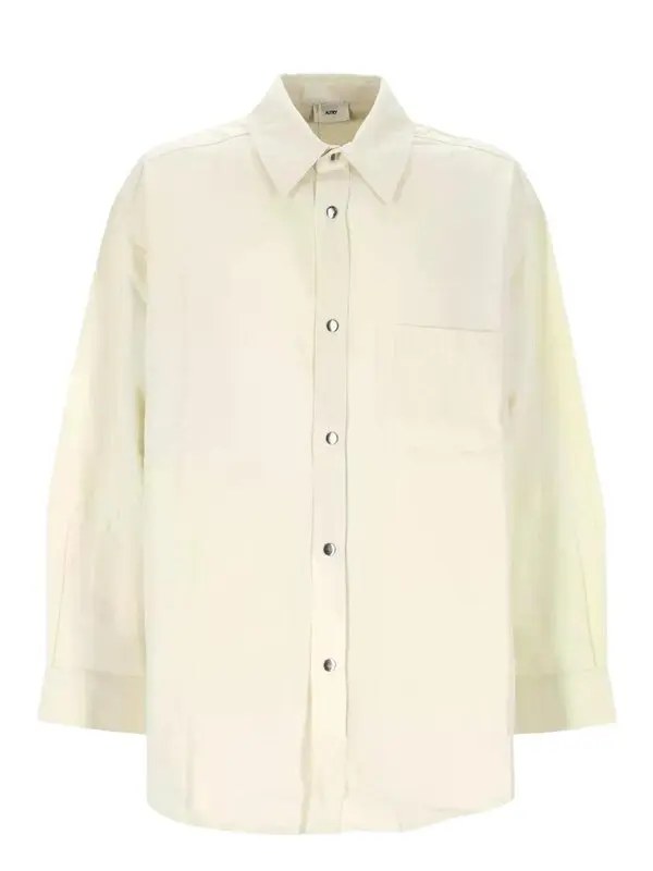 AUTRY Embroidered Shirt - Neutrals