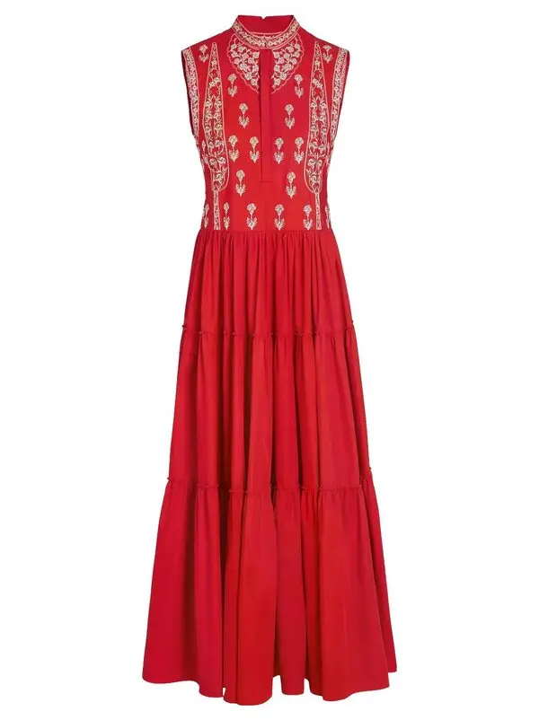 Giambattista Valli Embroidered Gown - Red