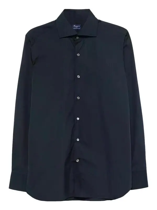 FINAMORE 1925 Long Sleeve Shirt - Blue