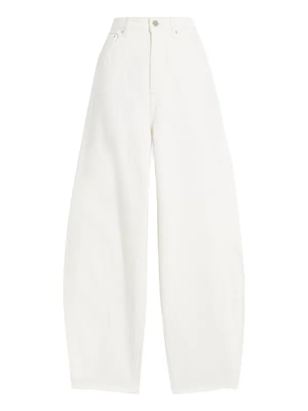 TOTEME High-rise Barrel-leg Jeans - Off-white