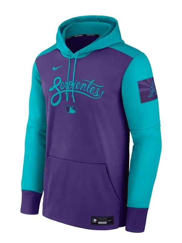 Nike Arizona Diamondbacks City Connect Therma Mlb Pullover Hoodie - Purple