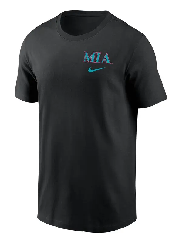 Nike Miami Marlins City Connect 2-hit Mlb T-shirt - Black