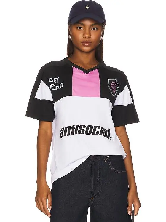 ANTI SOCIAL SOCIAL CLUB Get Weird Soccer Jersey - White