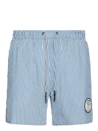 Agua Bendita Joe Swim Trunks - Blue & White